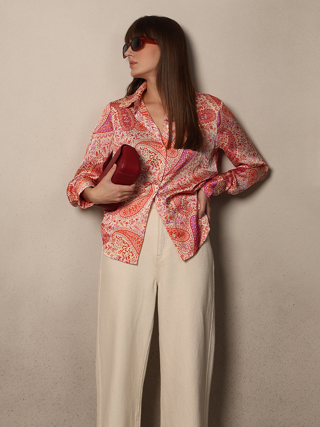 Pink Printed Shirt