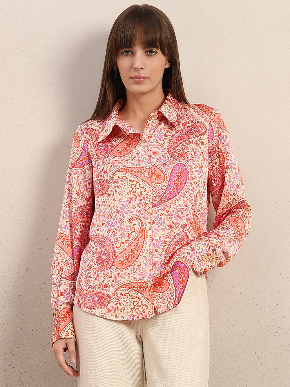 Pink Printed Shirt